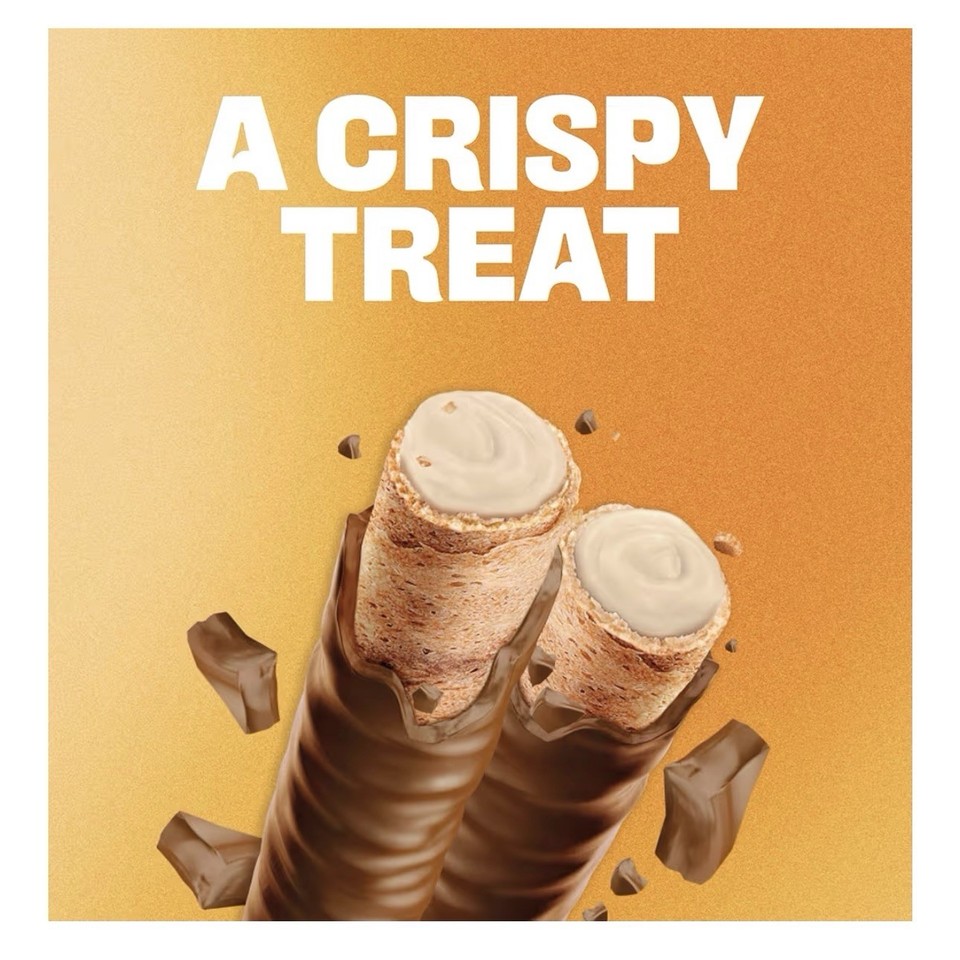 Twix Crispy Rolls, Milk Chocolate, Caramel and Biscuit Snack bar 2x22 ...