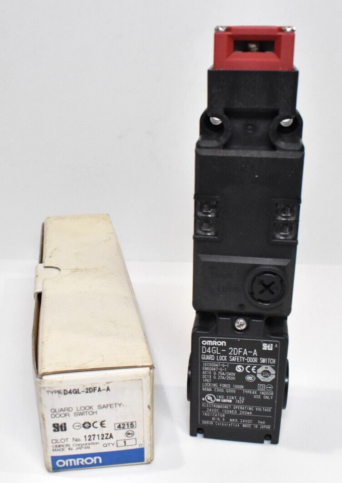Omron D4GL-2DFA-A, Guard Lock Safety Door Switch Interlock New | eBay