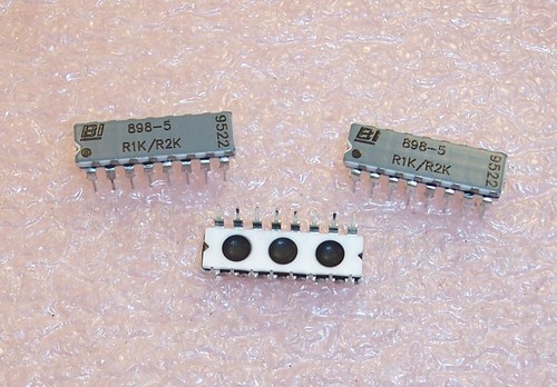 QTY (25) 1K Ohm 2K Ohm 16 PIN CERAMIC DIP DUAL RESISTOR NETWORKS 898-5 ...
