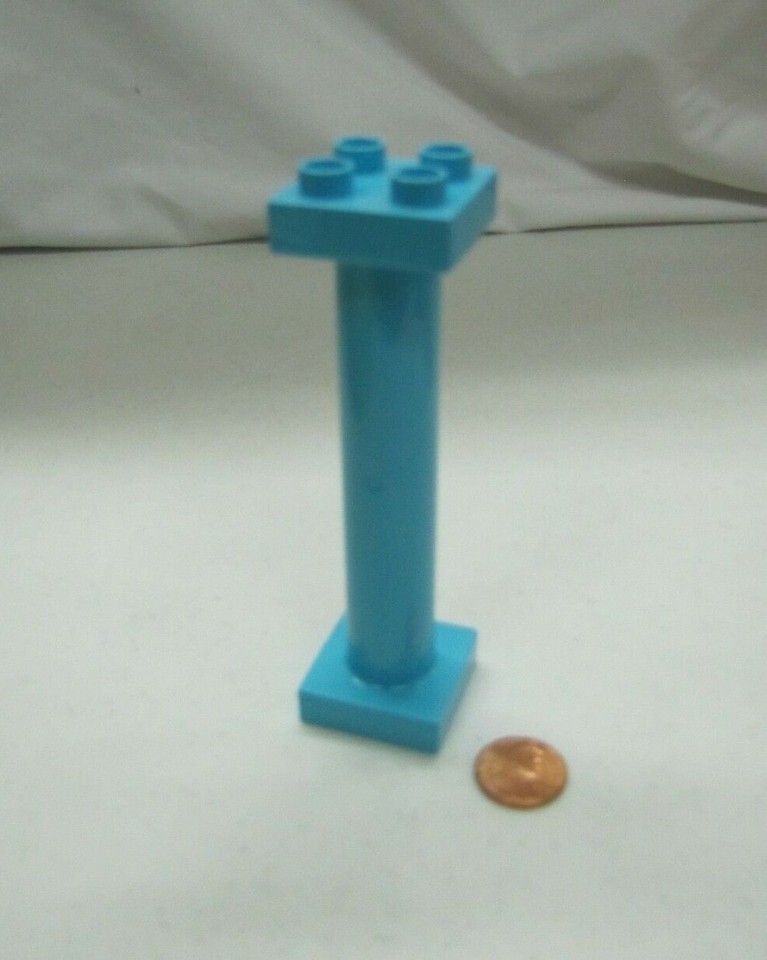 Lego Duplo Aqua Blue Column Post 2X2 5" Tall Brick Block Piece ...
