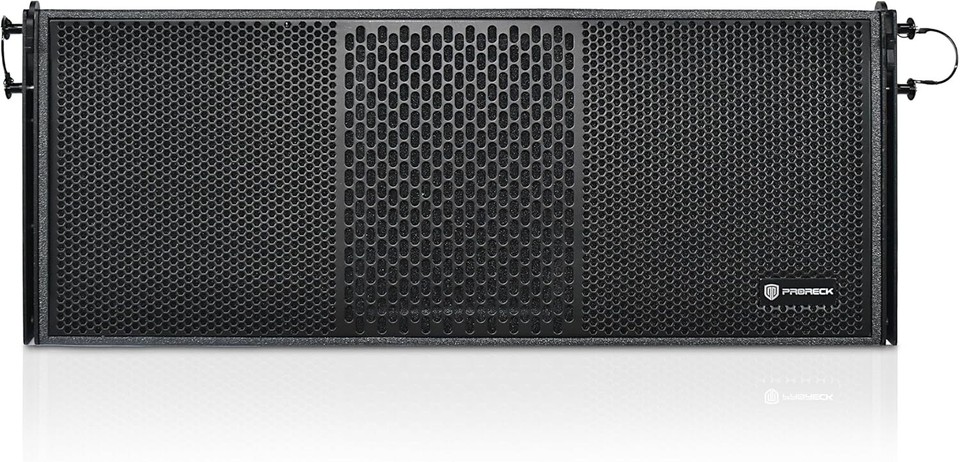 PRORECK Dual 10'' Full Range 5000W P.M.P.O Powered Line Array Speaker ...