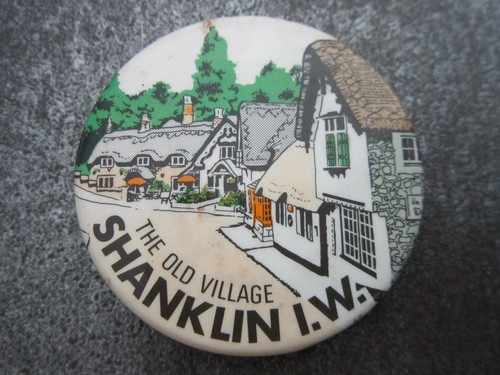 The Old Village Shanklin Pin Badge Button (L9B) | eBay