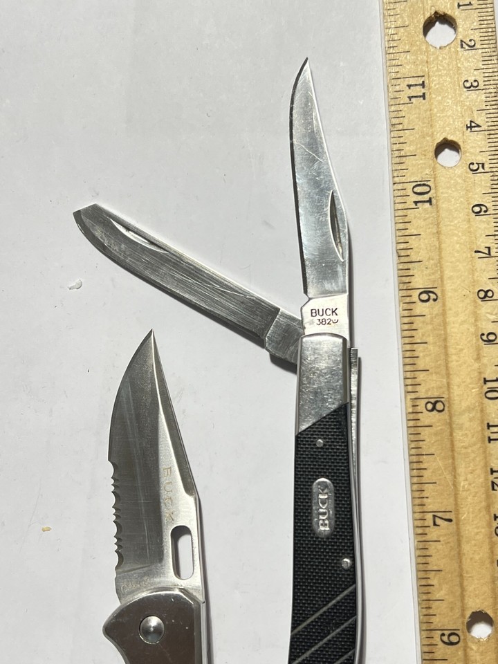 Lot of 2 Buck Pocket knives - 382 Trapper - 316 | eBay