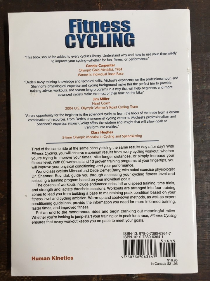 Fitness Cycling by Michael Barry, Dede Demet Barry and Shannon Sovndal ...