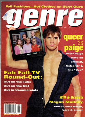 GENRE Magazine / September 2001 / Peter Paige / Megan Mullally | eBay