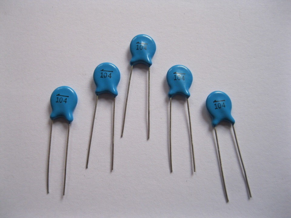 500 pcs Ceramic Disc Capacitor 250V 104pF 100000pF 100nF 0.1uF New | eBay