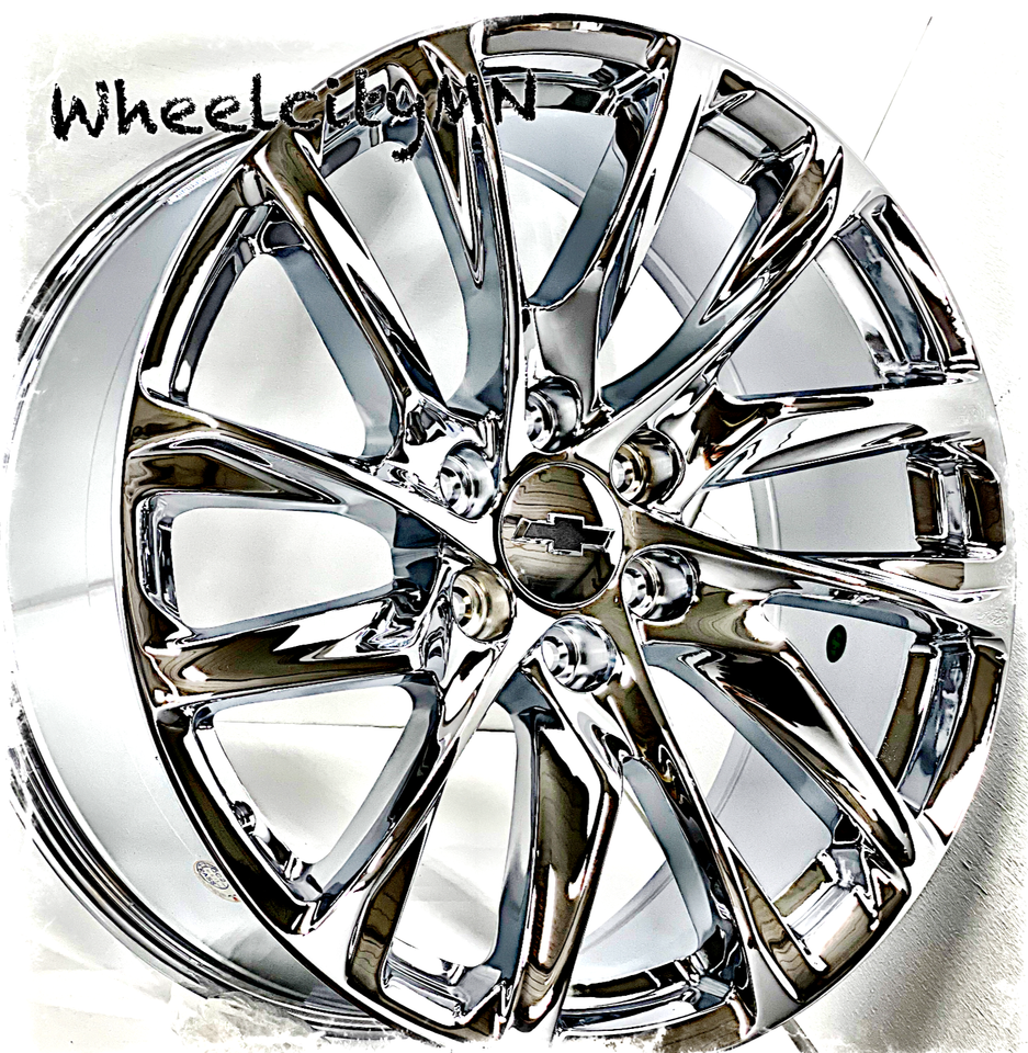 22" Chrome OE 4875 Replica SET Wheels fits 2025 Chevy High Country ...