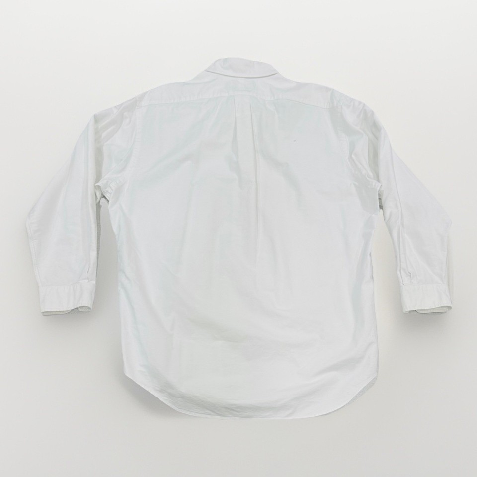 Polo Ralph Lauren Oxford Lowell White Dress Shirt 15.5-35 Button Down ...