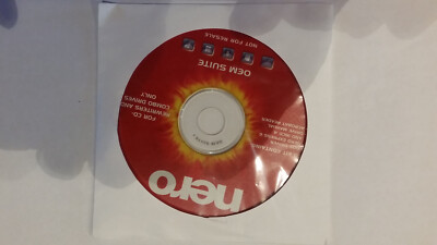 Nero OEM Suite Nero express 6, InCD 4, Acrobat reader NEUF | eBay