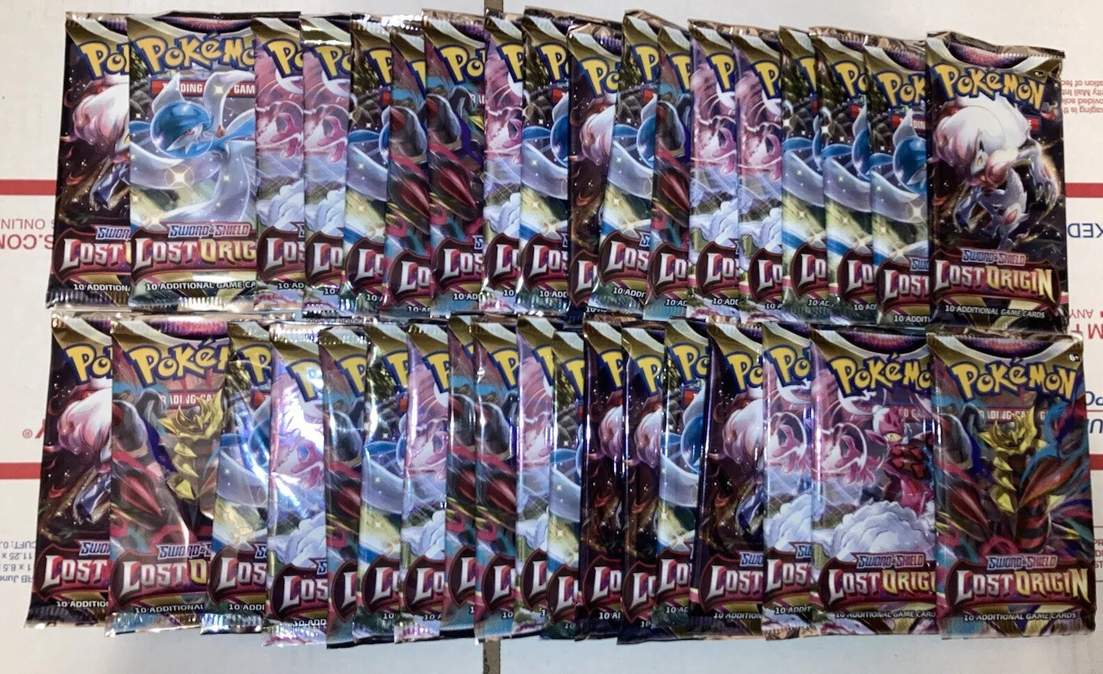 Pokemon TCG Lost Origin Booster Pack Lot of 36 Booster Box Equivalent ...