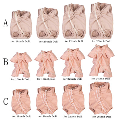 Soft Cloth Body for Full Limbs & 3/4 Limbs Reborn Doll Kits Supply DIY ...
