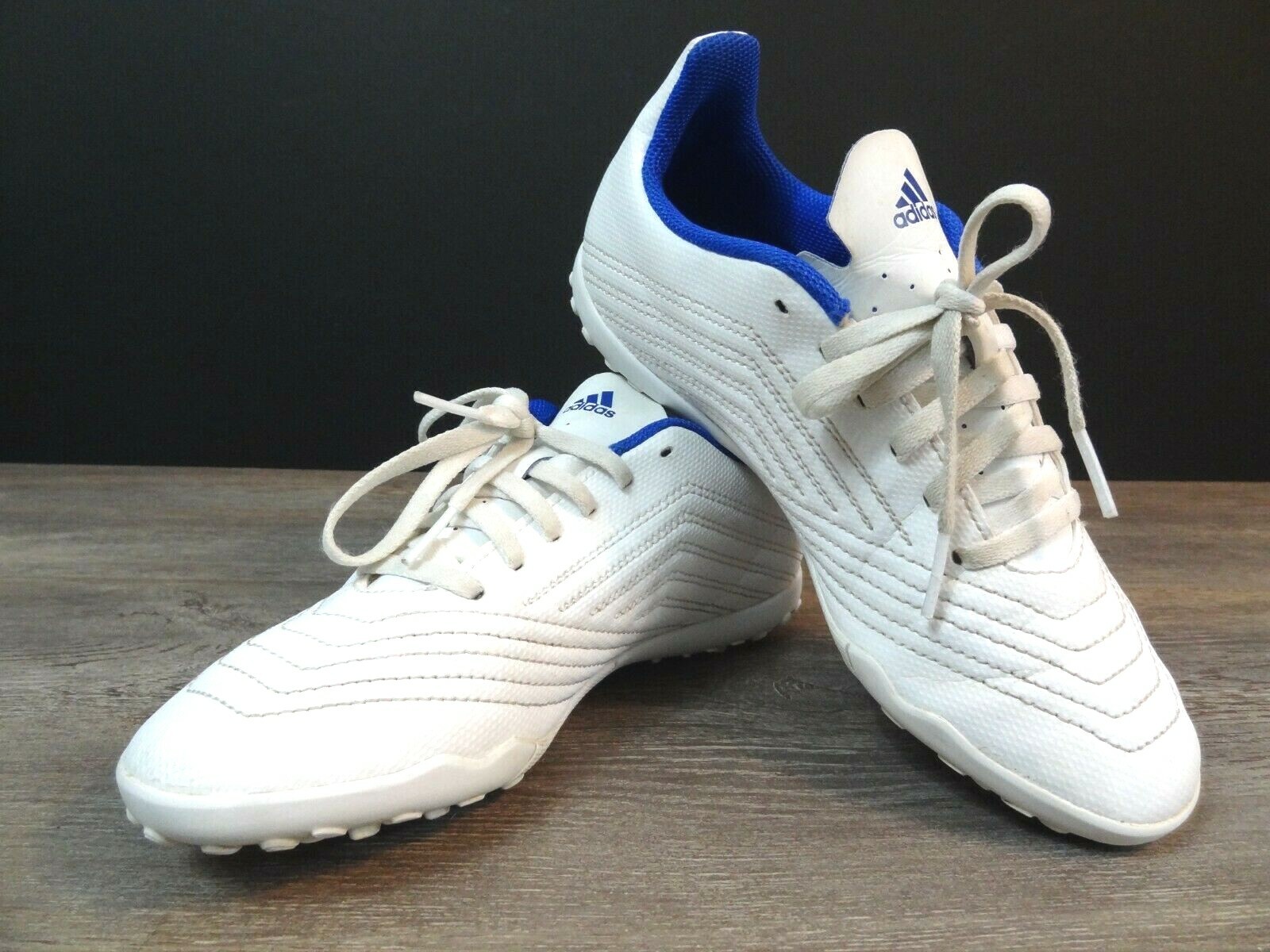 Adidas Predator- Women's White and Blue Running Shoes Size 3.5, UK 3 ...