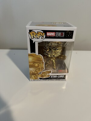 Funko POP! Gold Chrome Star-Lord Box Lunch Exclusive Marvel Vinyl ...