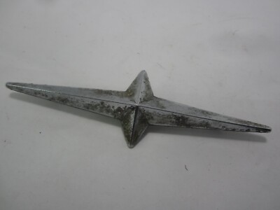 55-58 Pontiac Star Chief Chieftain Chrome Star Emblem USED | eBay