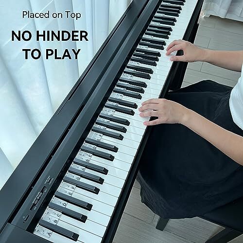 Piano Note Strips with Solfege (Do Re Mi…), Fit 88/76 Key Piano 88Key ...