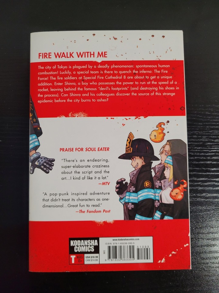 Fire Force Volume 1 Kodansha Comics 2016 Manga English | eBay