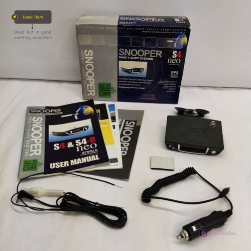 SNOOPER S4 GPS LOCATION SYSTEM SAFETY ALERT WARNING SYSTEM LASER ...