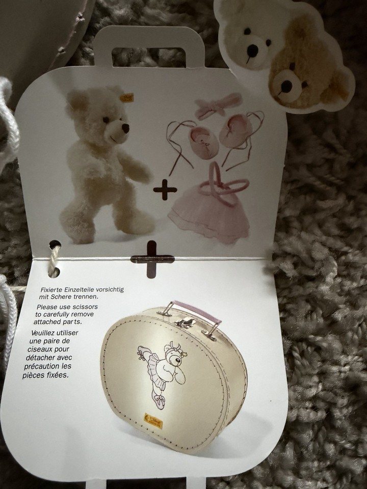 Steiff Flynn And Lotte Ballerina Bear In A Suitcase | eBay UK