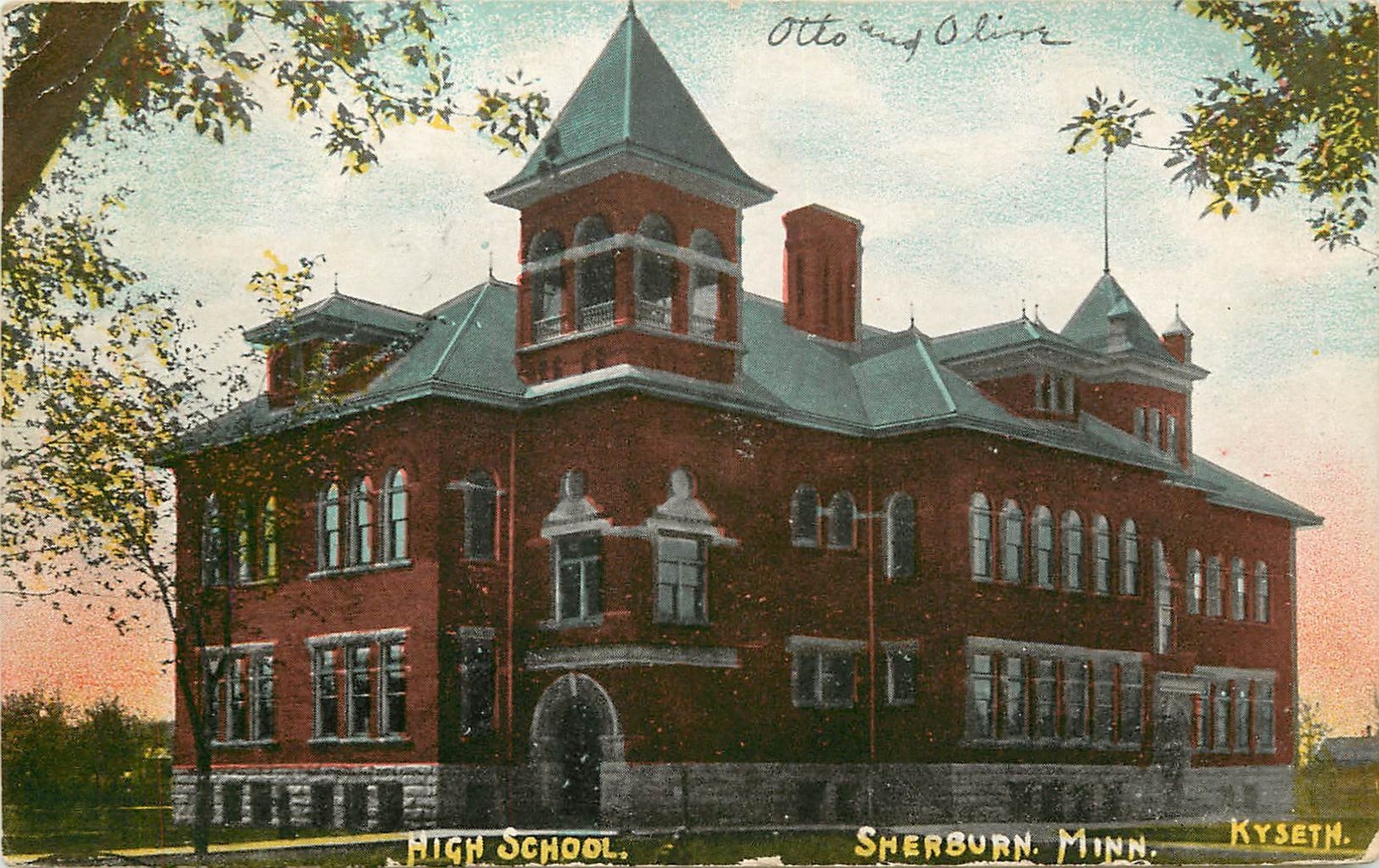 Minnesota, MN, Sherburn, High School 190? Postcard | eBay