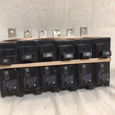SIEMENS B120 20A SINGLE POLE CIRCUIT BREAKER (Lot Of 6) | eBay