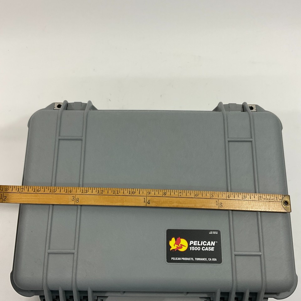 Pelican 1500 Hard Case Gray + Papers Made is USA | eBay