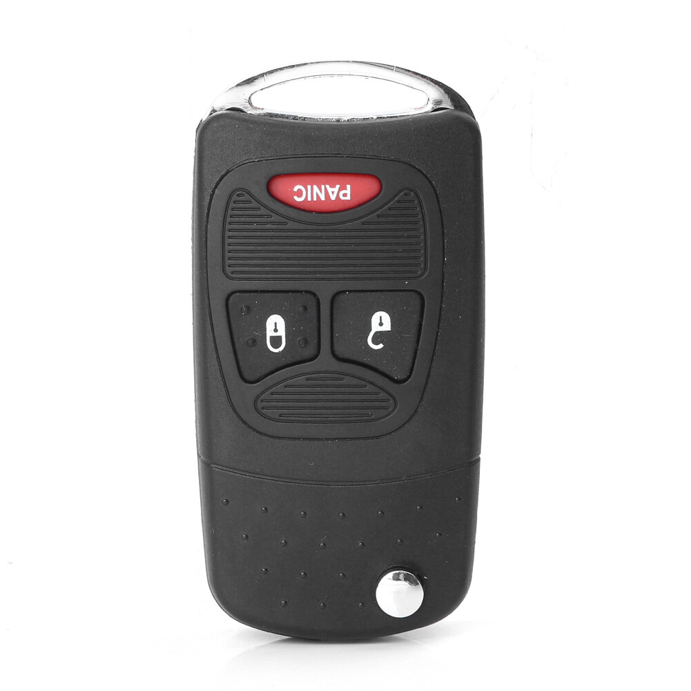 Panic Remote Flip Folding Key Shell Case 3Button Fit Chrysler Dodge ...