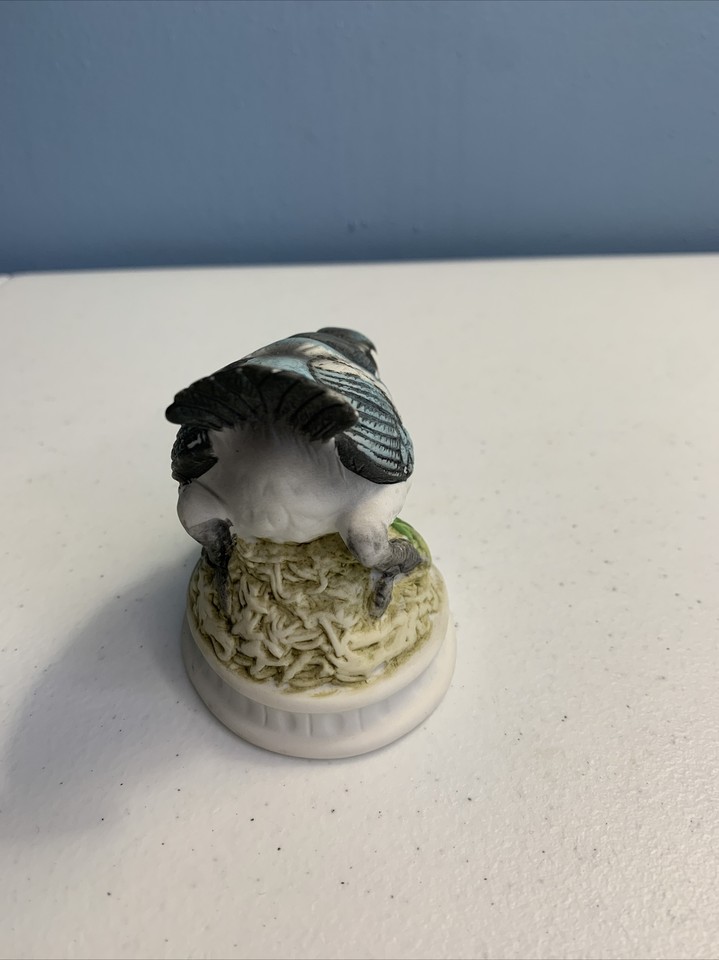 Lefton Blue Jay KW1637 Figurine Porcelain Bird Collectible | eBay