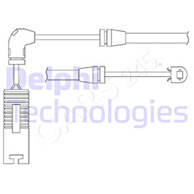 DELPHI Brake Pad Wear Warning Contact Set For BMW E46 99-07 34356751311 ...