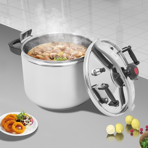 Stainless Steel Pressure Cooker High Pressure Safety Stewing Pot for ...
