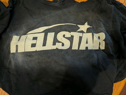 Hellstar Studios Uniform Hoodie – Black Acid Wash – Rare Sold Out (Size ...