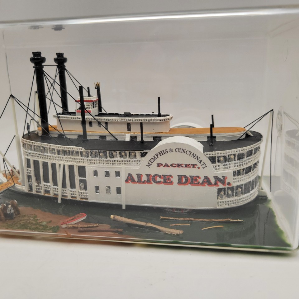 Alice Dean Steamboat Corydon Indiana Vintage Model Civil War Scene | eBay