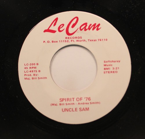 Funk Soul Nm! 45 Uncle Sam - Spirit Of '76 / The Big Apple On Lecam | eBay