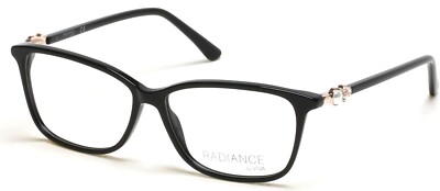 RADIANCE By VIVA VV8020 001 Black Cat Style Plastic Eyeglasses Frame 55 ...