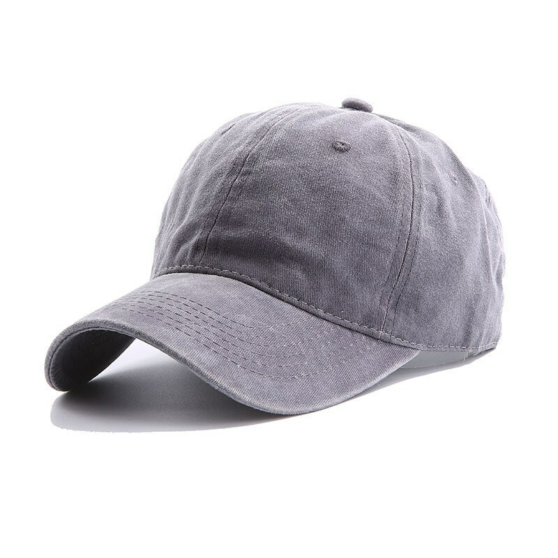 Vintage Style New Faded Hat Slate Grey Denim Adjustable Baseball Cap ...