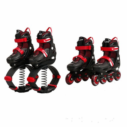 2 in 1 Fitness Jump Shoes & Roller Skates Bounce Jumping Shoes FASHION ...