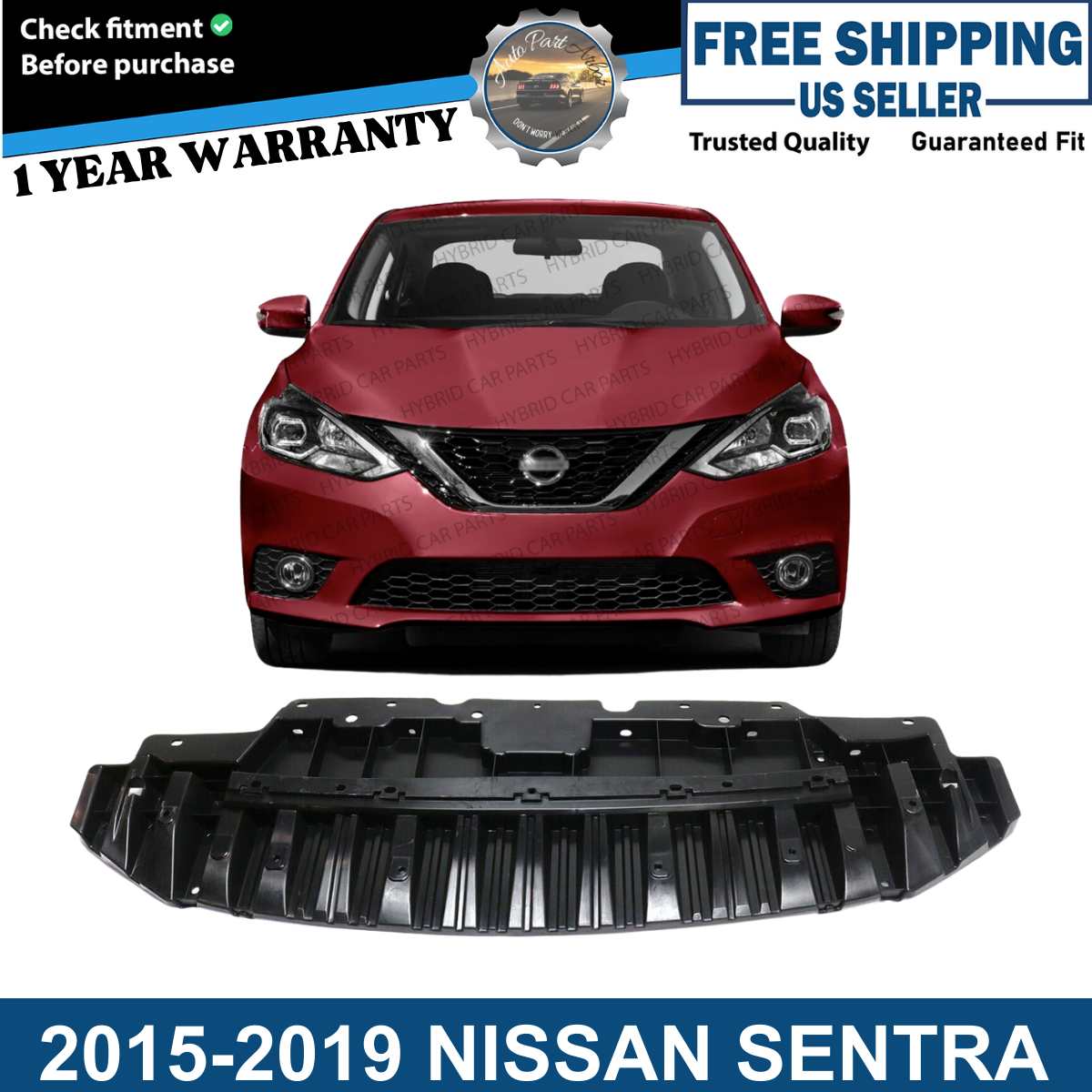 Engine Splash Shields Front 626634AT0A for Nissan Sentra 2015-2019 | eBay