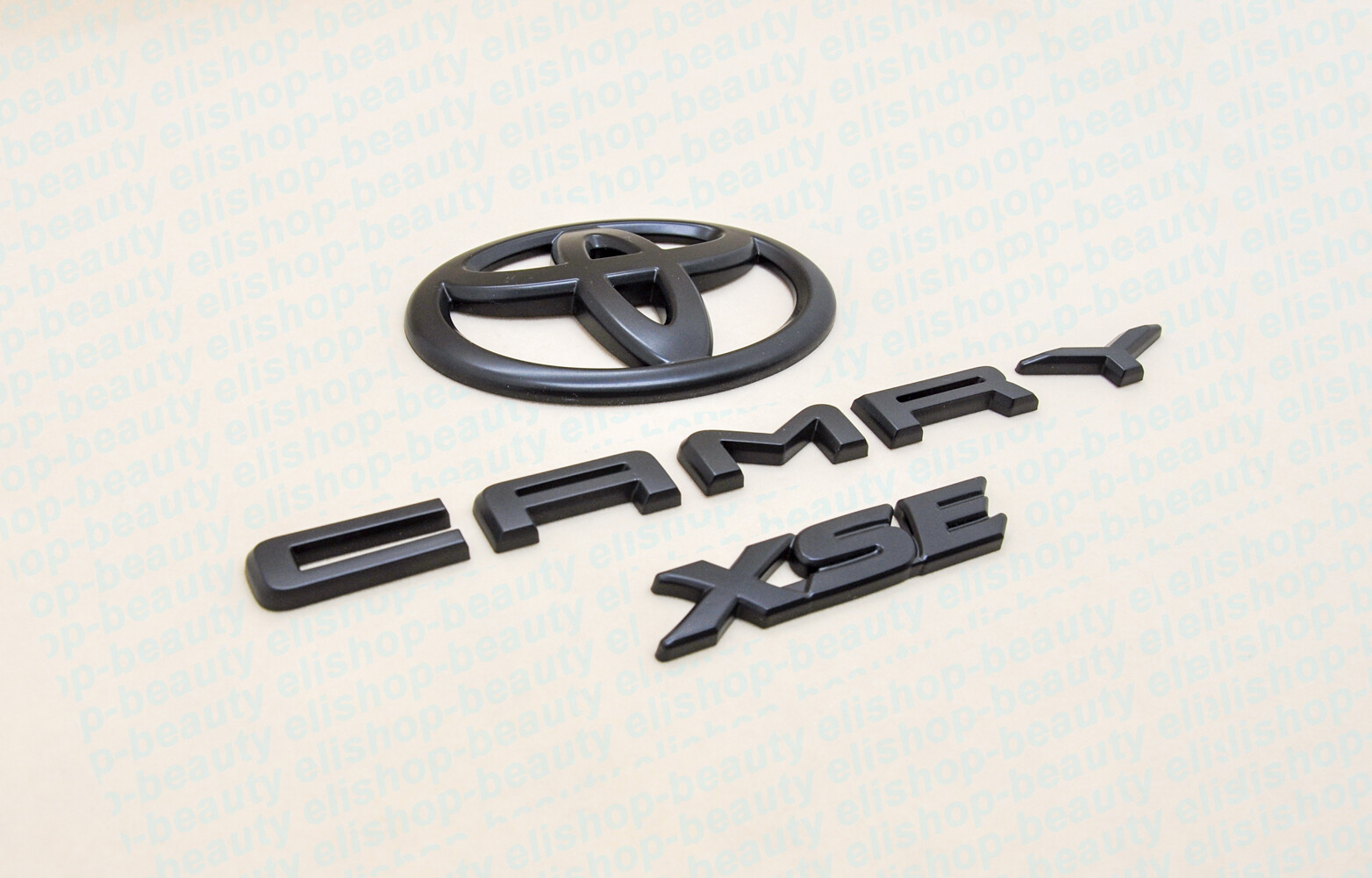 Black out Overlay Emblem Badge Kit fit Toyota 2018-2024 Camry XSE GEN ...