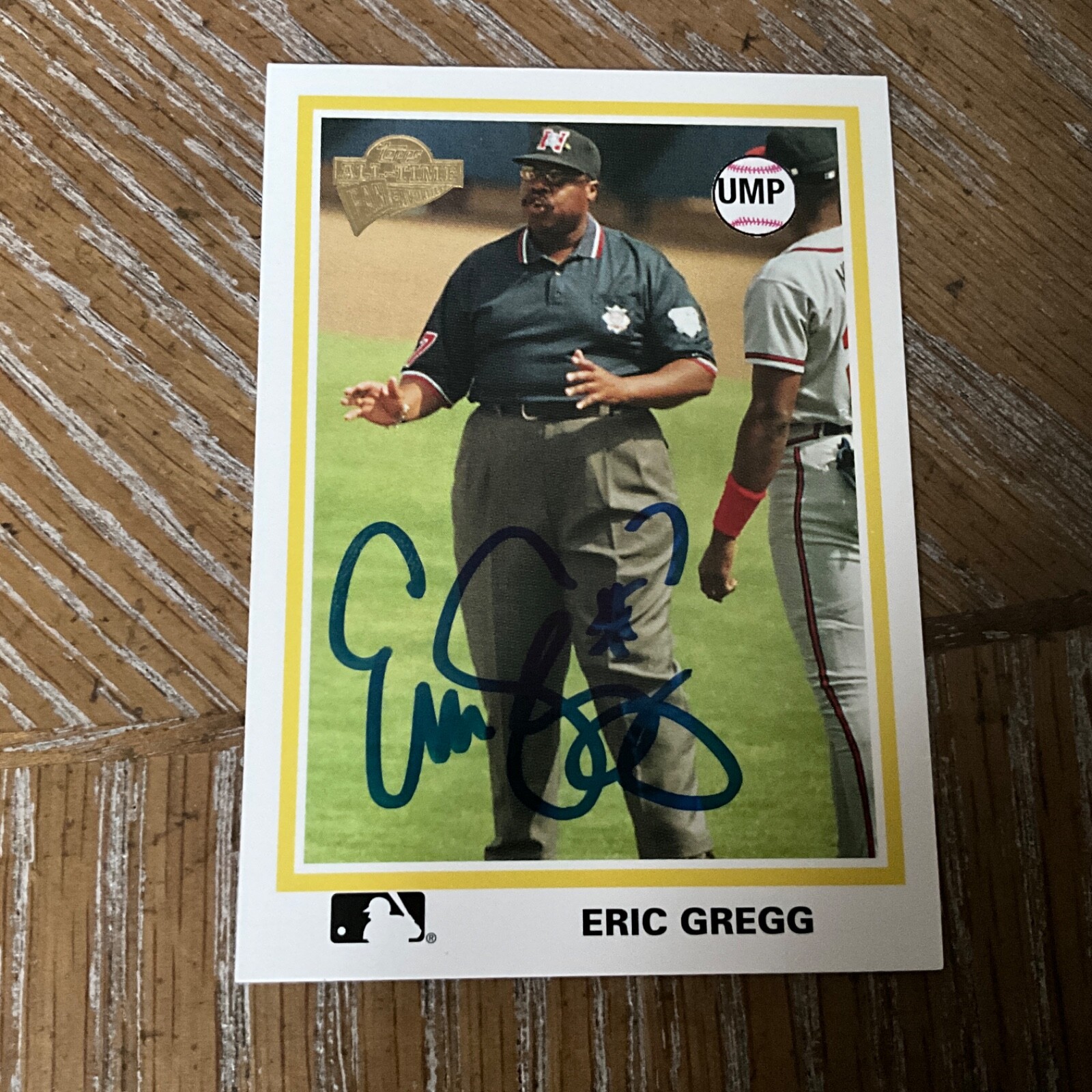 Autographed 2004 Topps Fan Favorites ERIC GREGG. ( DEC). #M-1 | eBay