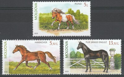 Moldova 2025 Horses 3 MNH stamps | eBay.de