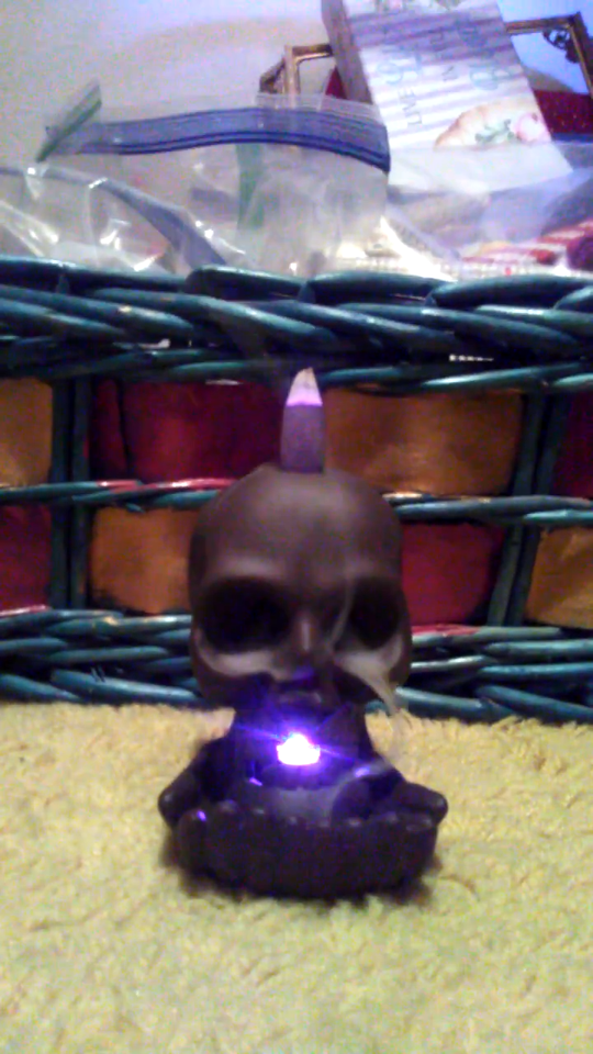 BACKFLOW BURNER INCENSE CONES HOLDER WATERFALL EFFECT LED WITH ...