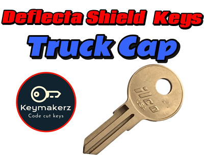 Deflecta Shield Truck Cap Bed Cover Keys Cut to Your Key Code J201-J300 ...