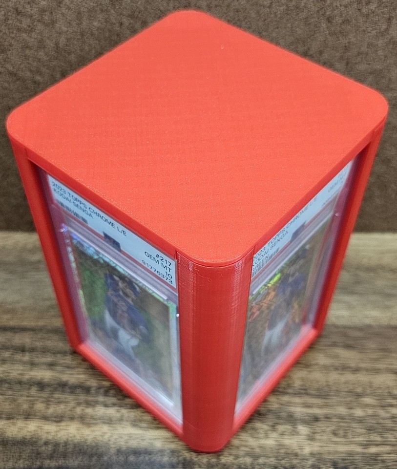 PSA Graded Card Storage & Spinning Display by Wicked Cardboard - Red | eBay