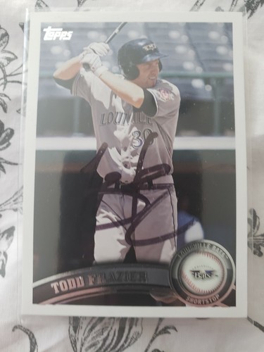 todd frazier autograph Louisville BATS baseball card with COA | eBay