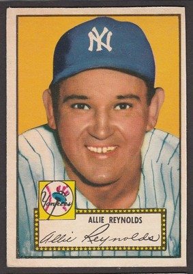 1952 TOPPS BASEBALL # 67 ALLIE REYNOLDS INV J2085 | eBay