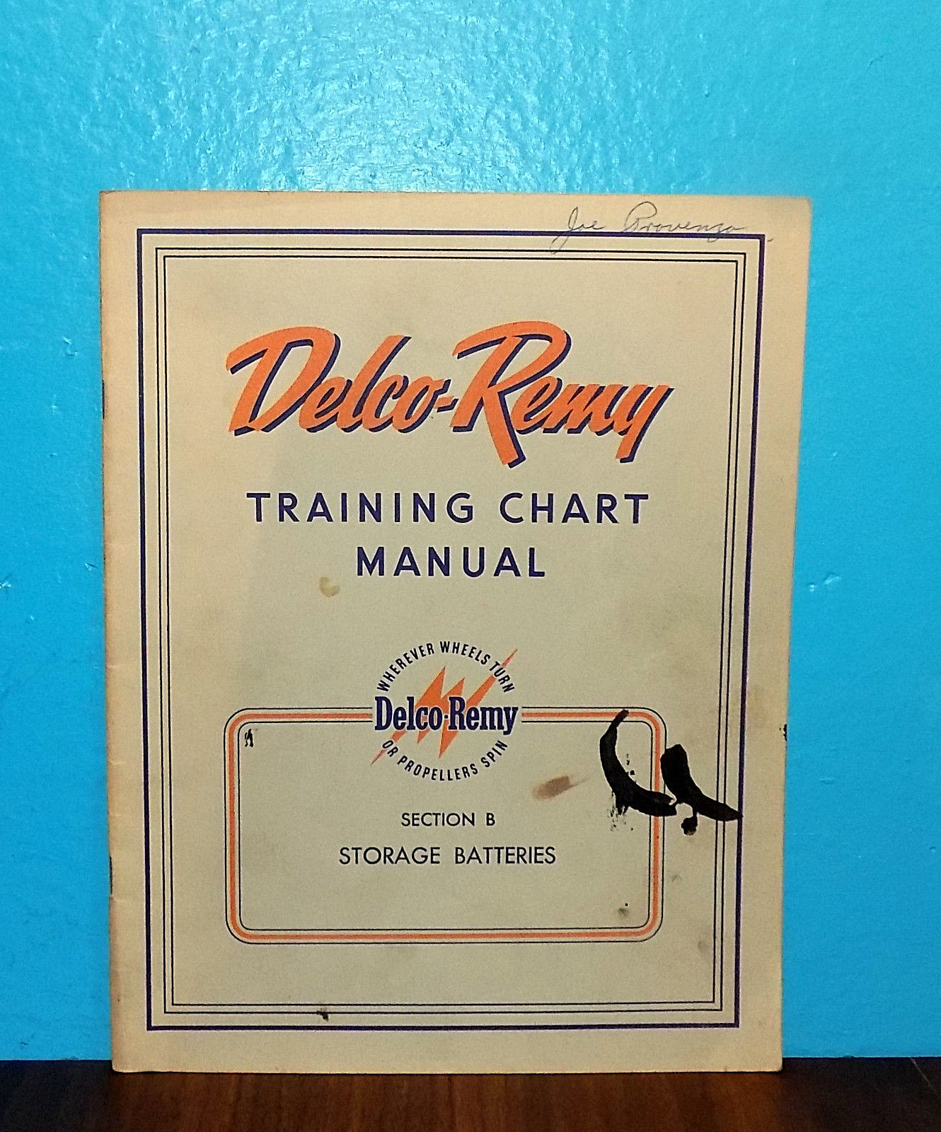 1950 Delco-Remy Training Chart Manual DR-5133B Section B Storage ...