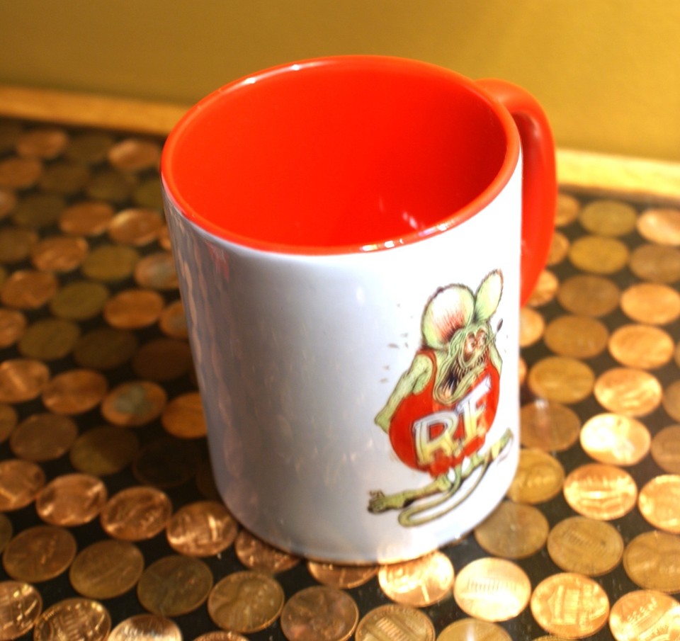 Rat Fink 11oz Mug with Iconic RF Logo & Rat Fink Character 11 ounce ...