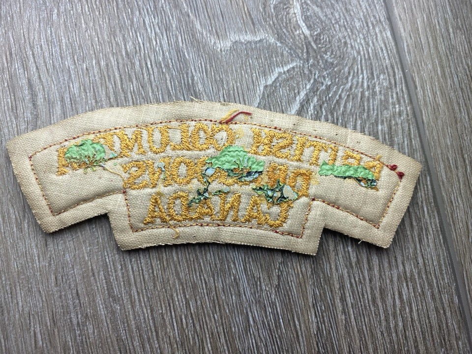 British Columbia Dragoons British Made WW2 Title | eBay