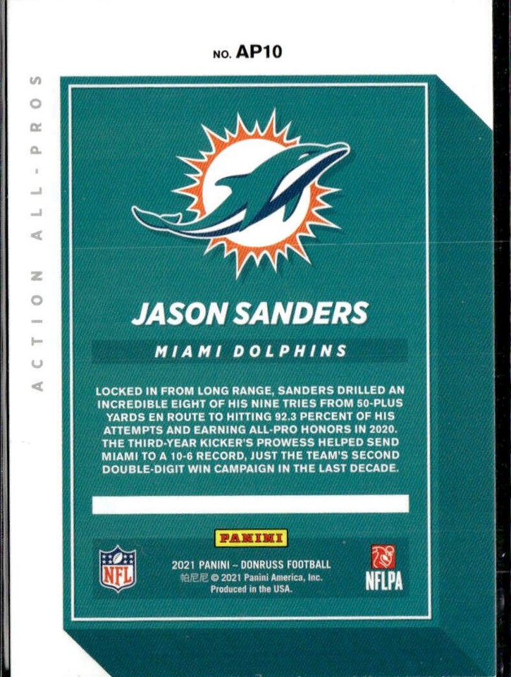 2021 Donruss #AP10 Jason Sanders NM/M | eBay