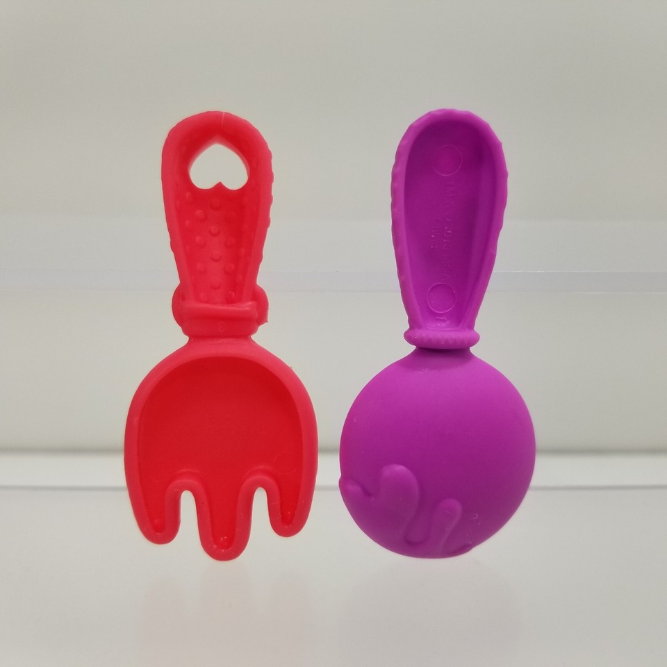 MGA: Num Noms - Purple Ice Cream Spoon & Pink Strawberry Fork | eBay