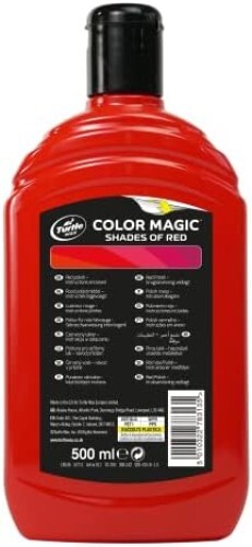 52711 Color Magic Car Paintwork Polish Restores Colour & Shine Red ...